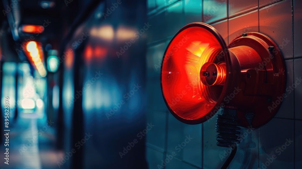 Emergency Fire Alarm Red Horn Speaker Siren Bell Alert System ...