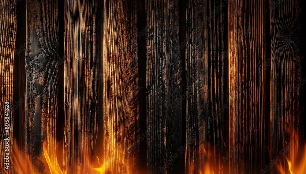 Abstract burned rustic wood plank vertical strip texture surface ...