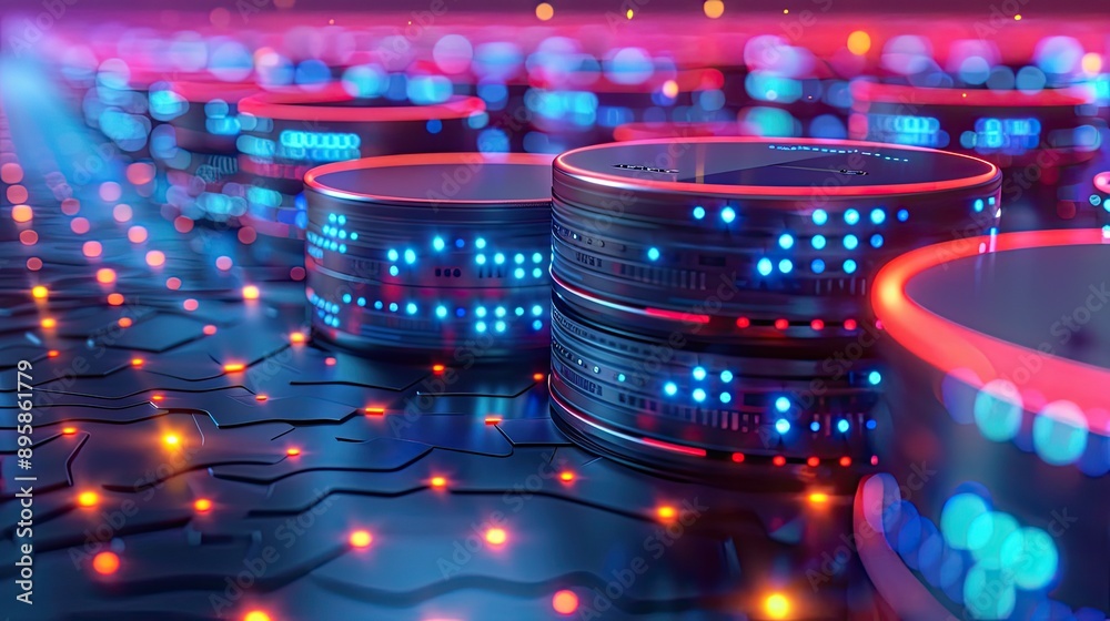 A visualization of data replication between primary and secondary databases, ensuring data ...