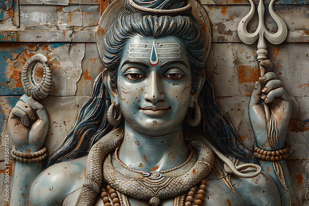 Lord Shiva is a Hindu deity Stock Illustration | Adobe Stock
