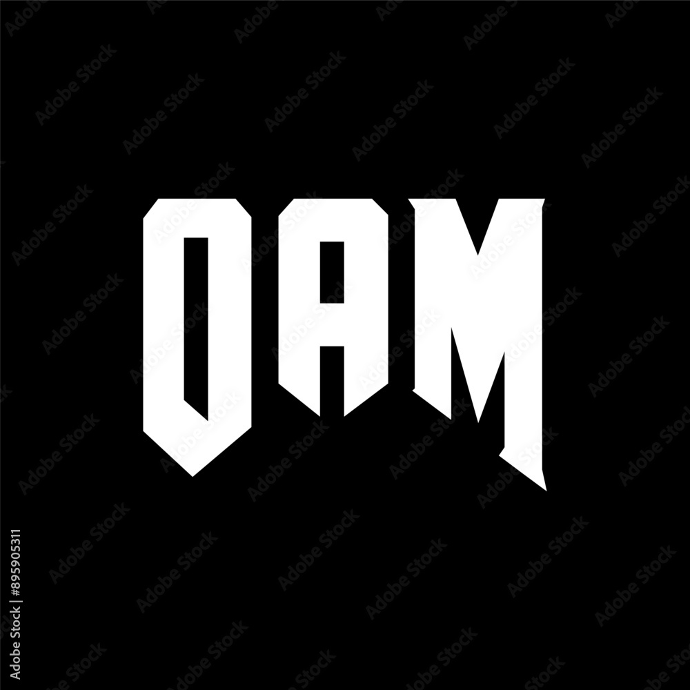 OAM letter logo design for technology company. OAM logo design black ...