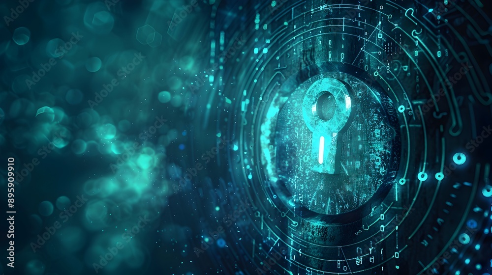 Quantum Key Distribution For Secure Communication In A Futuristic Digital Landscape Showcasing
