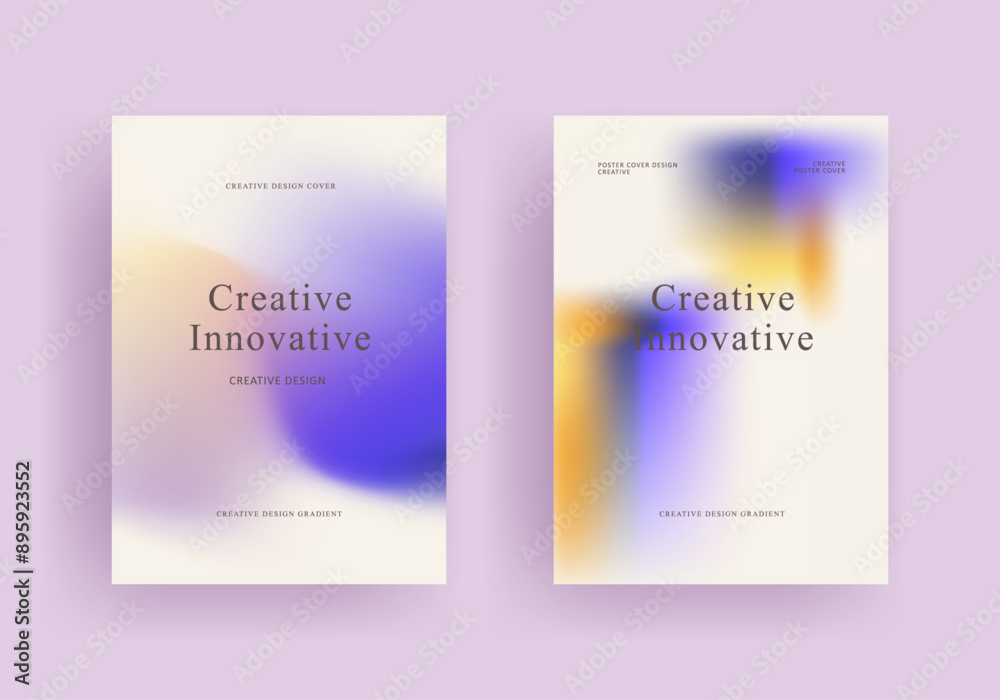Abstract gradient poster template. Modern Covers Design. Mesh gradient ...
