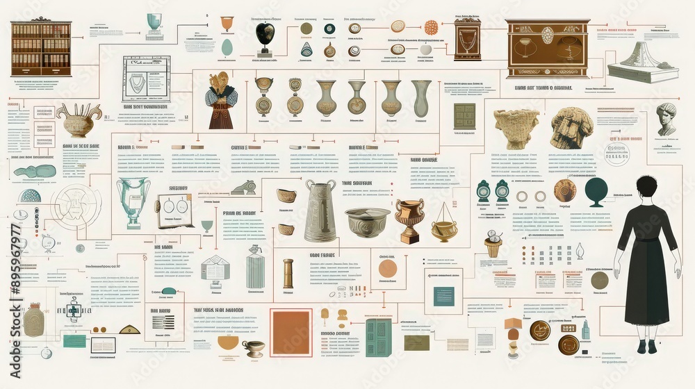 Diagram of artifact cataloging, illustrating the systematic process of ...