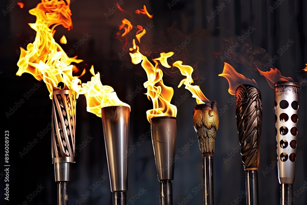Illuminated Legacy, a captivating collection of Olympic torches ...