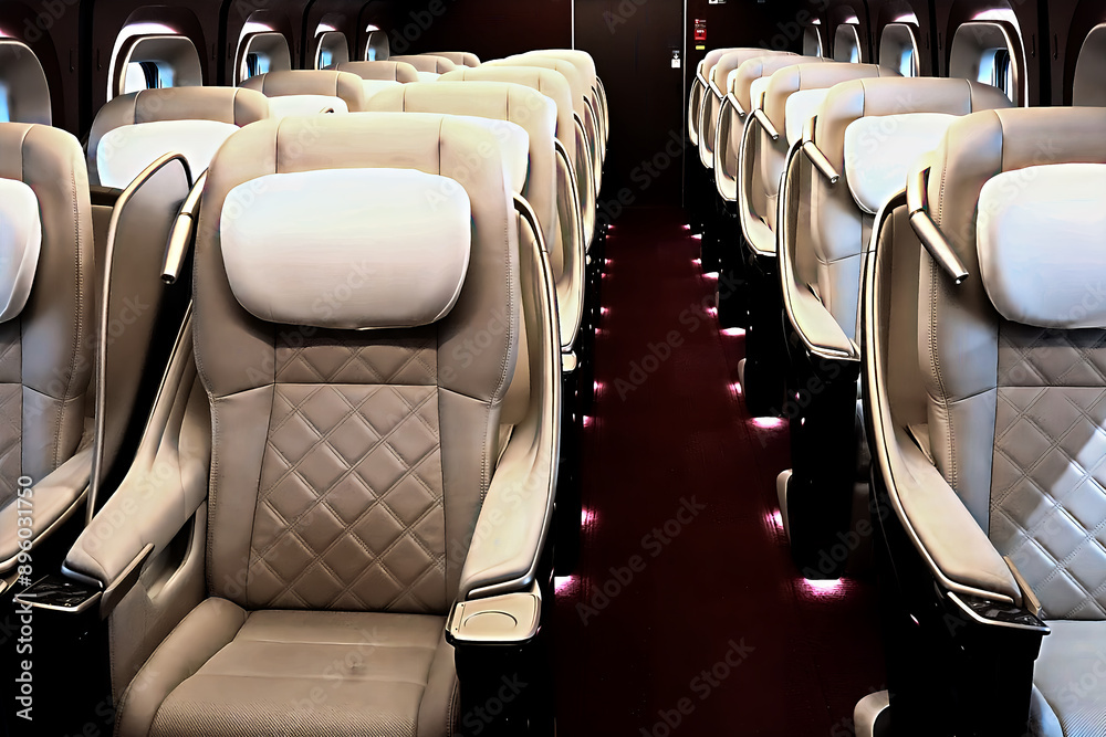 Inside of the JR East Hokuriku Shinkansen, Bullet Train at Tsuruga ...