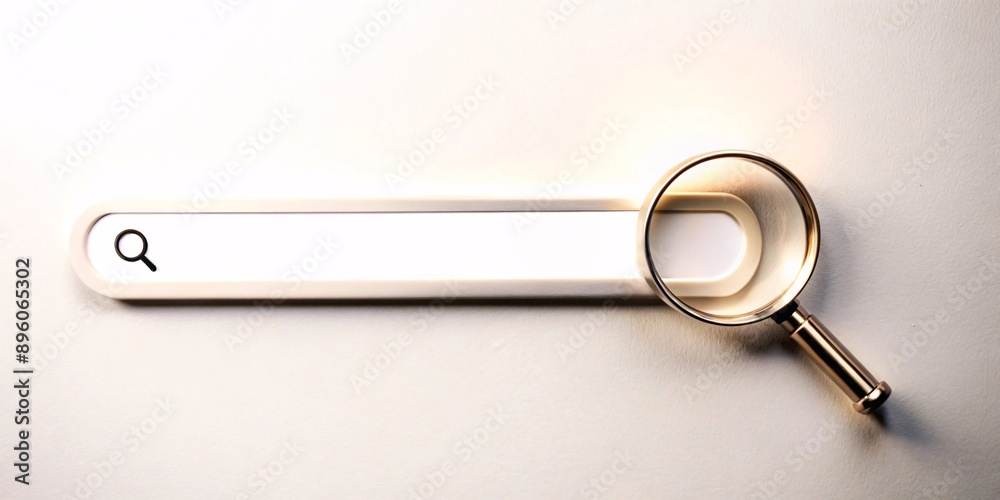 Minimalist Search Bar with Magnifying Glass. A sleek and minimalist ...