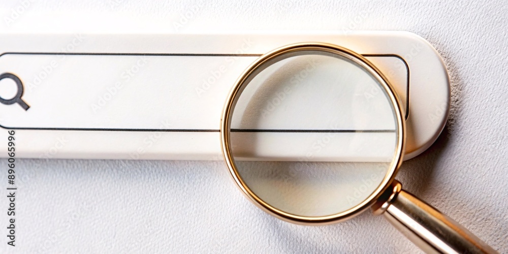 Minimalist Search Bar with Magnifying Glass. A sleek and minimalist ...