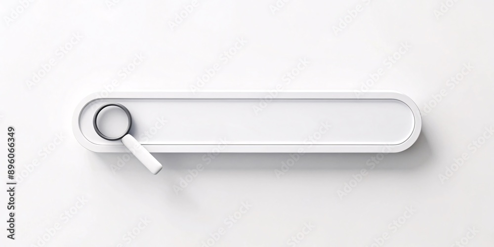 Minimalist Search Bar with Magnifying Glass. A sleek and minimalist ...
