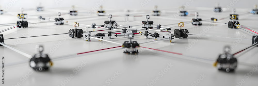 Detailed Kinematic Diagram Illustrating Mechanical System with ...
