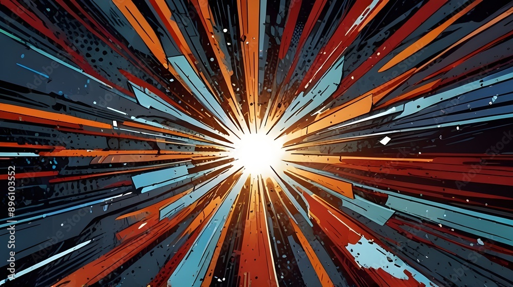 Dynamic Action: Graphic Novel Powerhouse Background,superhero comic ...