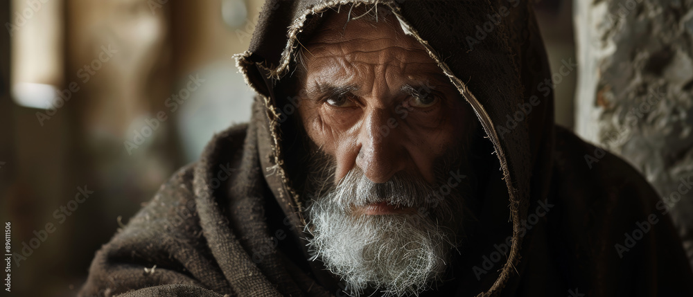 Merlin the Sorcerer - The legendary wizard of Arthurian legend. Stock ...