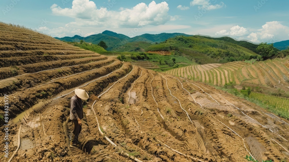 Terracing Techniques for Soil Erosion Control on Sloped Fields for ...