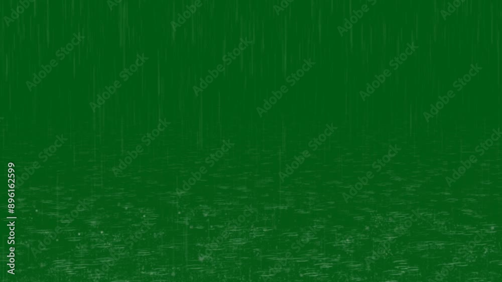 Realistic Rain Green Screen Enhance Your Videos, Easy editable green ...