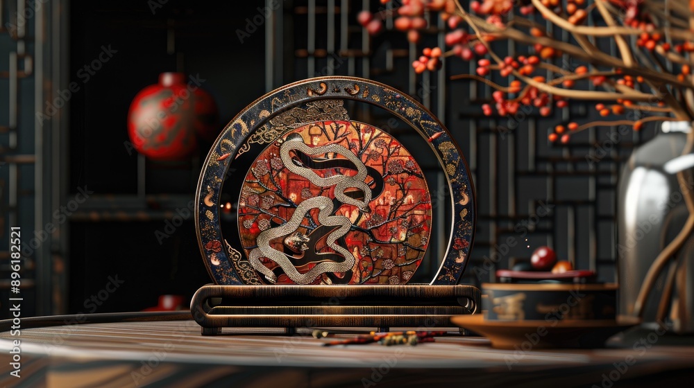 Display stand for the Year of the Small Snake zodiac sign, perfect for ...