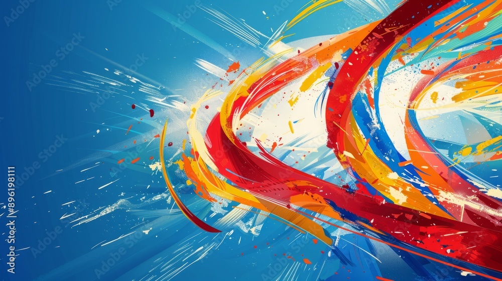 Epic Olympic Grandeur: A Dynamic Banner Celebrating the Spirit of Unity ...