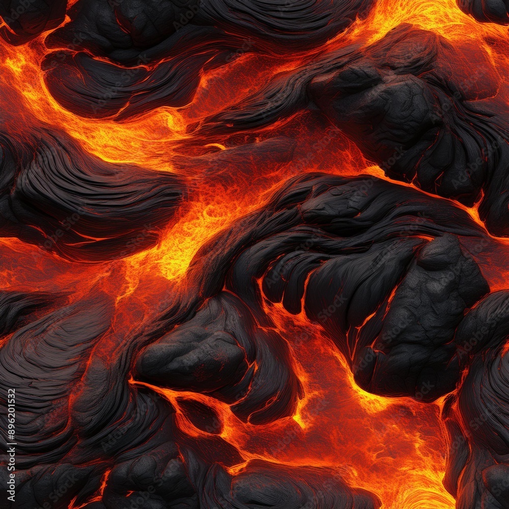 Lava texture fire background rock volcano magma molten hell hot flow ...
