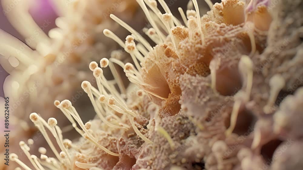 A microscopic view of the hair bulb the swollen base of the hair ...