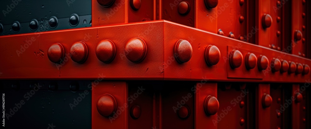 Architecture Steel Structure With Hinges And Fixed Joint, Symbolizing ...