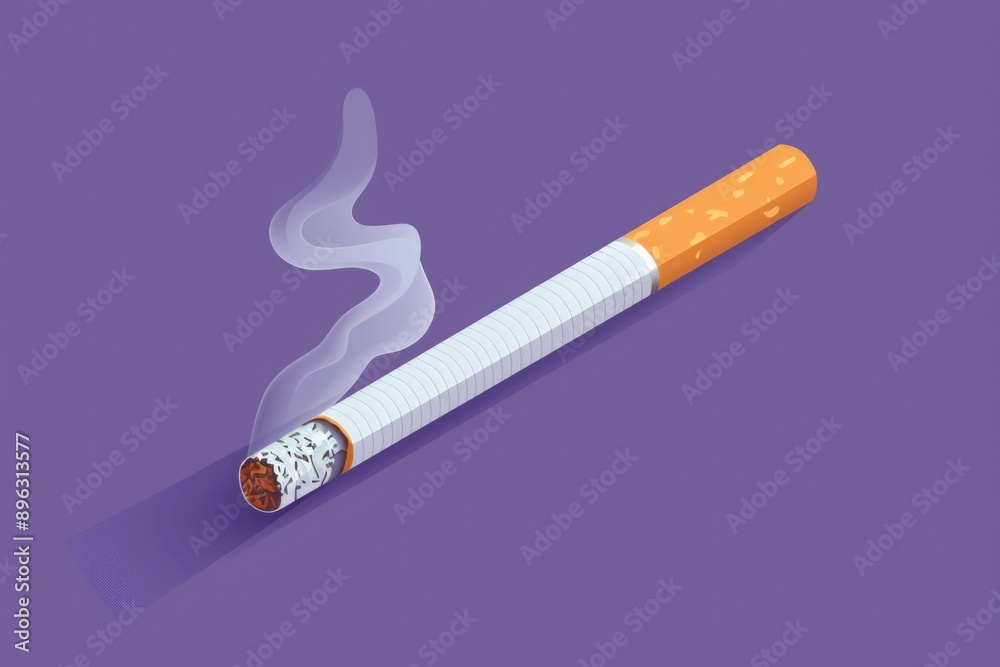 An image representing the effects of cigarette smoking on public health ...
