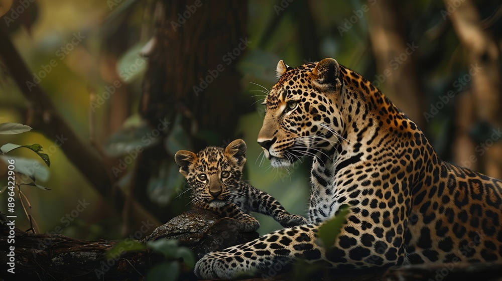 This leopard mother and cub was captured by me in Yala National Park in ...