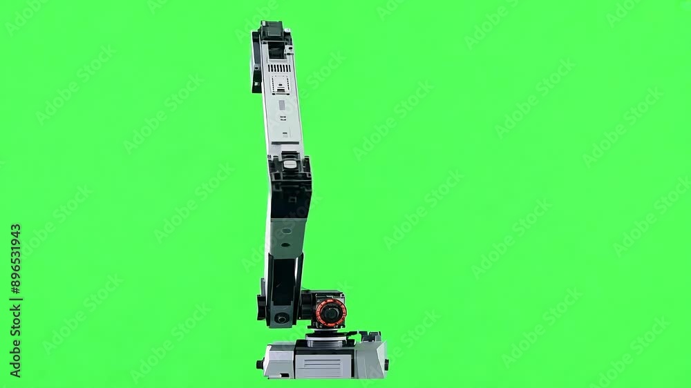 Robotic Arm on green screen background with Ai generated. Stock 비디오 ...