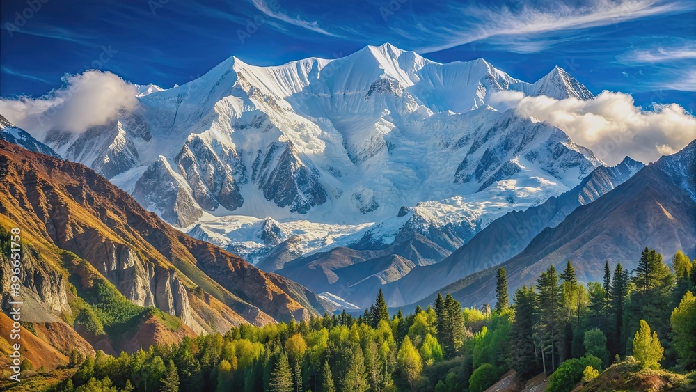 Majestic Nanga Parbat mountain in Gilgit Baltistan, Pakistan, Nanga ...