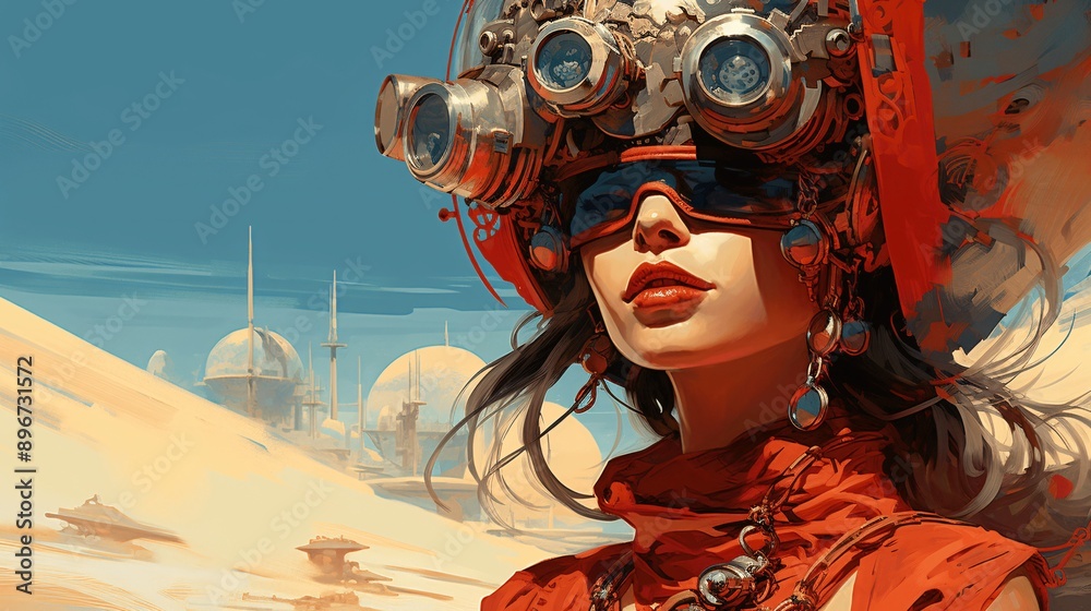 Gypsy retro futurism blending bohemian and futuristic styles with ...