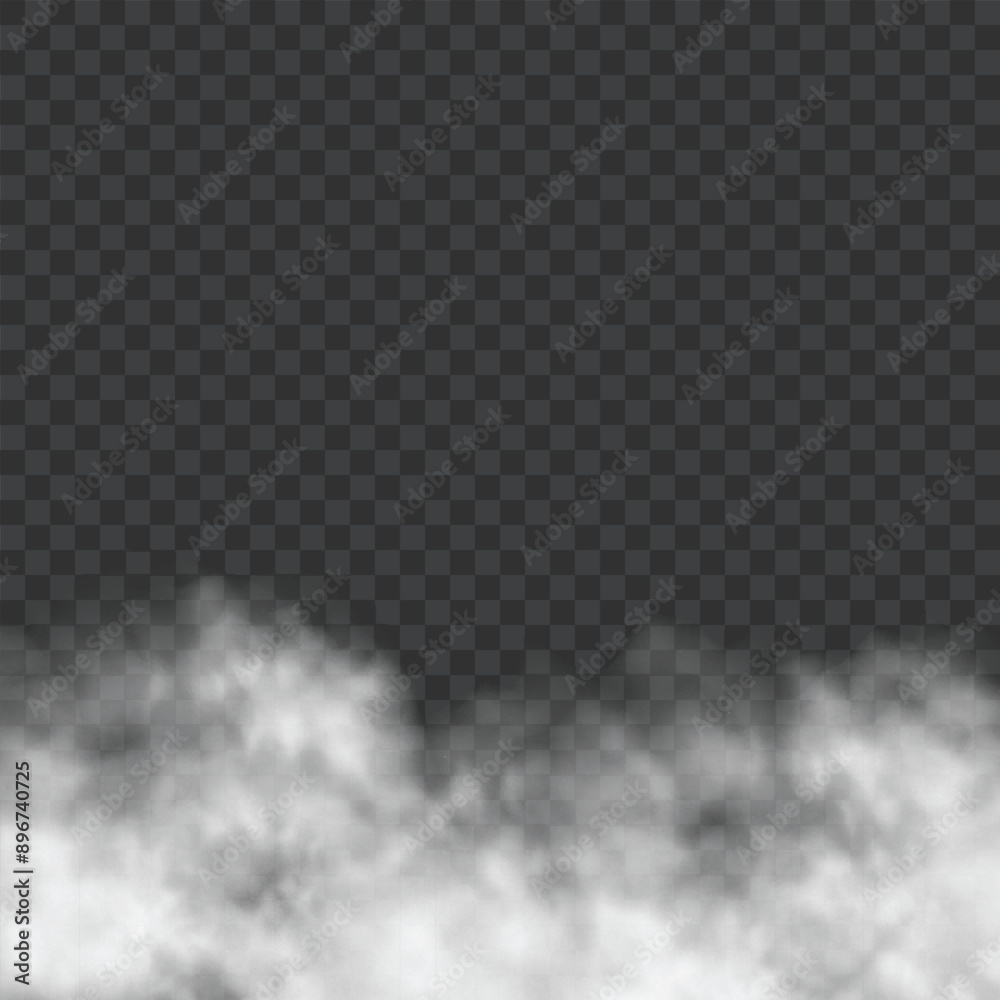 Fog effect on transparent background, ideal for atmospheric overlays ...