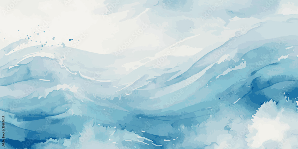 Beautiful soft blue sea water, ocean wave background. Soft blue and ...