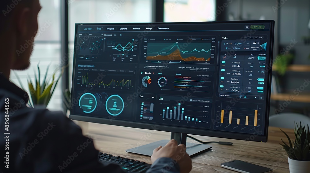 Data CRM business analysis customer report computer technology ...