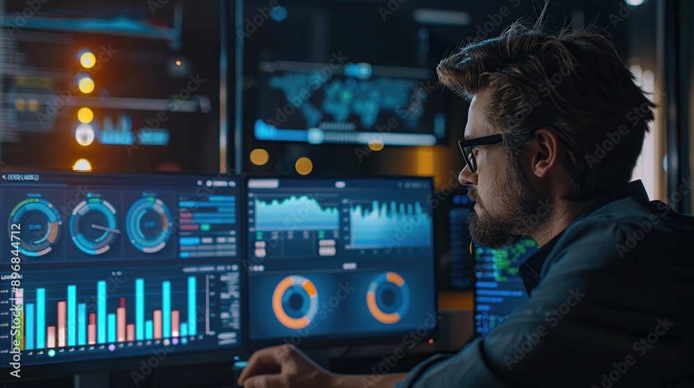 Data CRM business analysis customer report computer technology ...