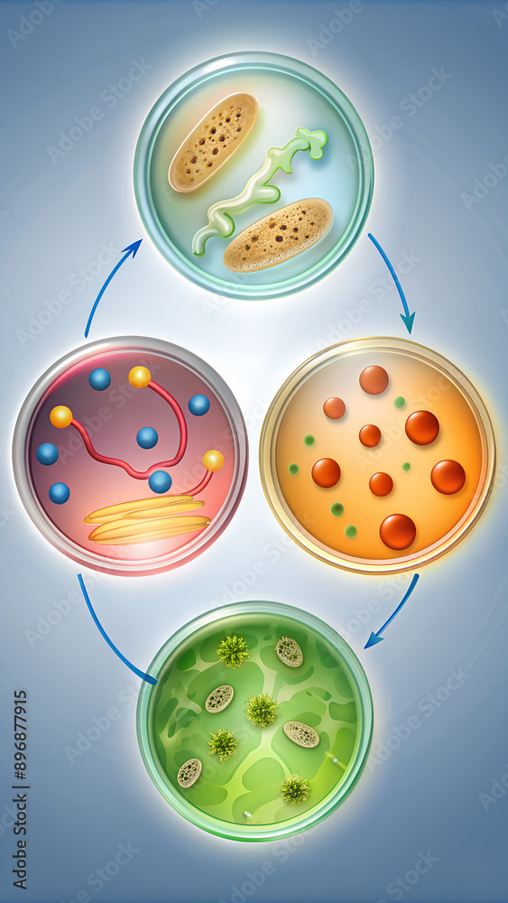 Microbiology diagram show concept and selection of plasmid or vector ...