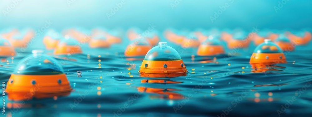 Upper floating nodes with integrated environmental sensing, upper ...