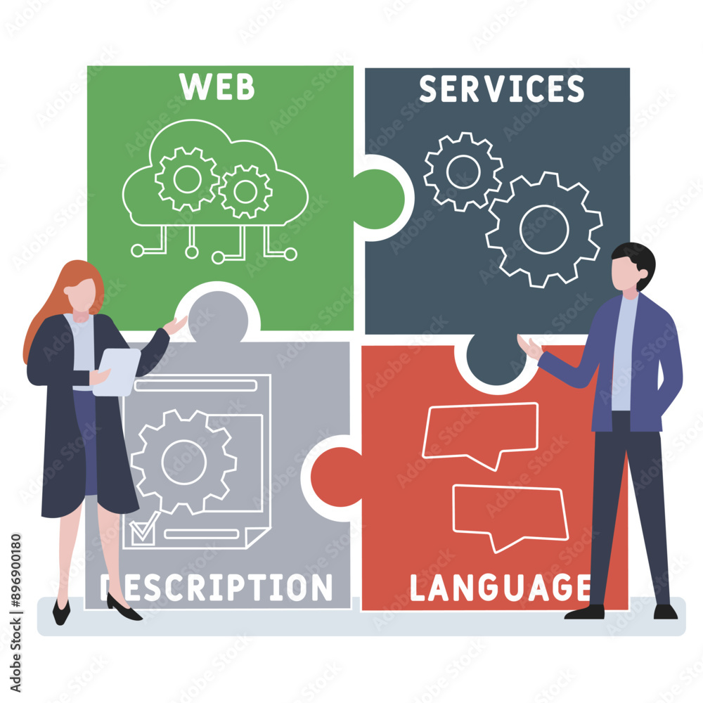 WSDL - Web Services Description Language acronym. business concept ...