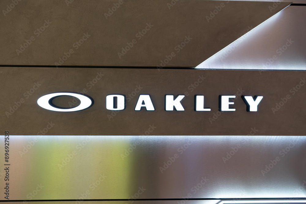 KUALA LUMPUR, MALAYSIA - DECEMBER 01, 2023: Oakley sign as seen at ...