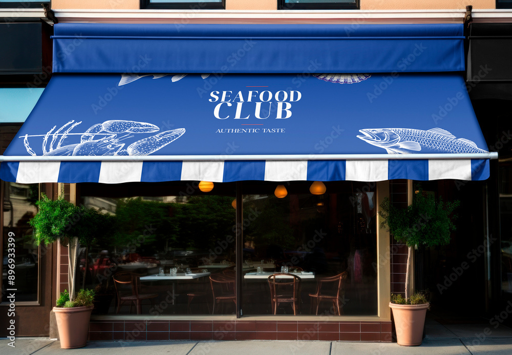 Product Restaurant Canopy Mockup With Generative AI Stock Template ...