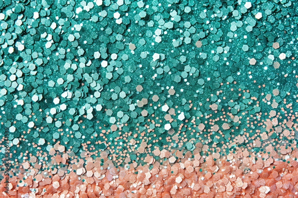 Teal pink peach glitter background for various celebrations. Stock ...