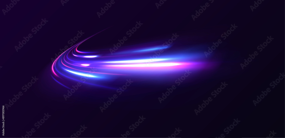 Abstract fire flare trace lens flares. Long exposure of motorways as ...
