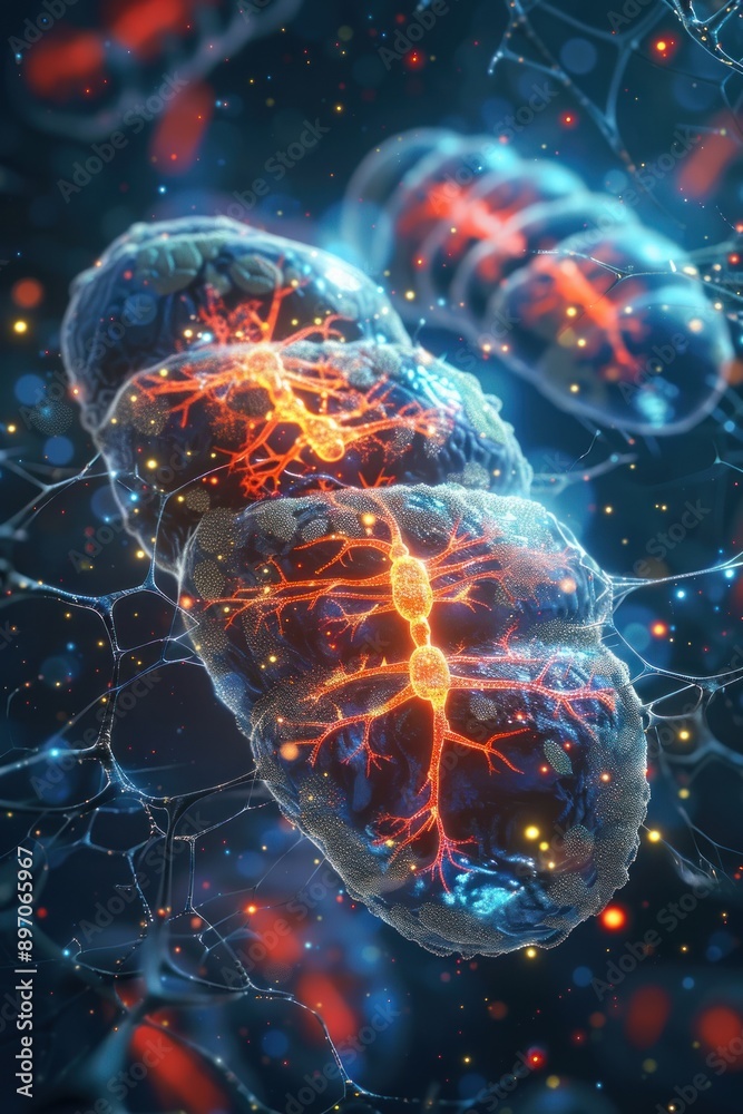 Visualization of mitochondrial biogenesis, showing new mitochondria ...