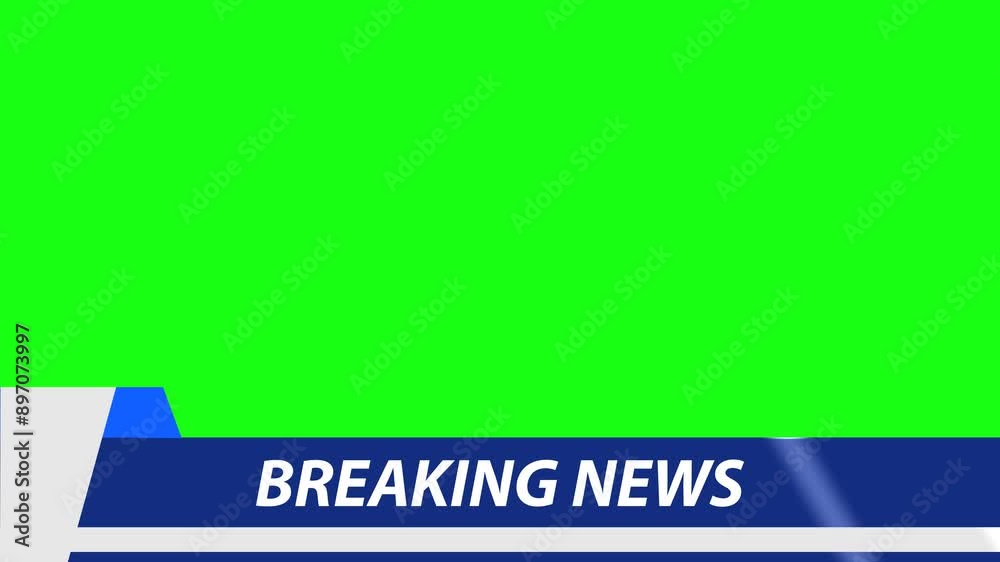 Breaking news tv banner, banner layout design template for main ...