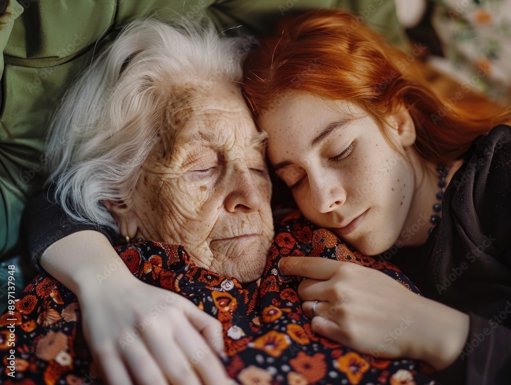 Intimate moment between two women, comfort and support Stock Photo ...