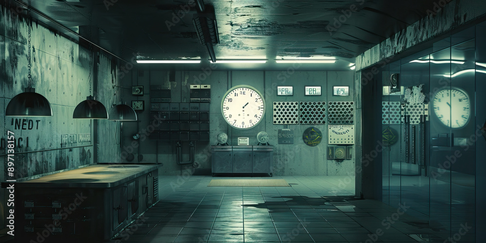 Nuclear Threat: A dark room with a countdown clock, displaying North ...
