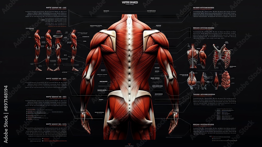 A detailed diagram showing the muscle groups targeted during different ...
