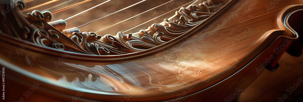 Elegant Ancient Lyre: A Timeless Instrument Captivating with Its ...