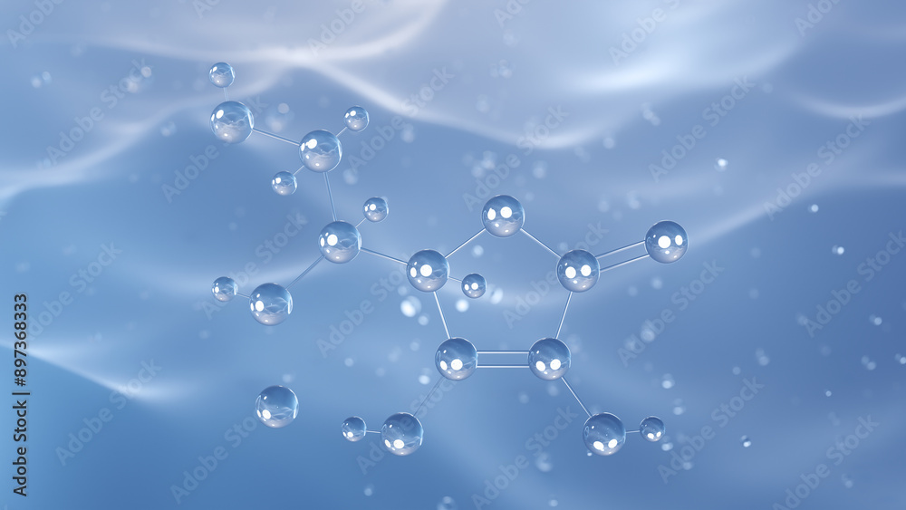 sodium erythorbate molecular structure, 3d model molecule, e316 ...