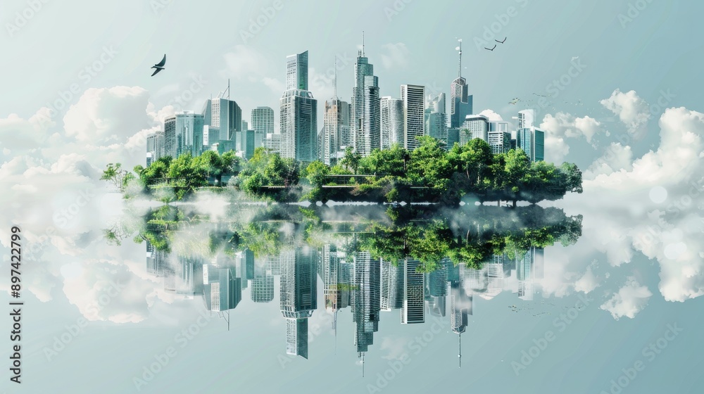 Generate a photo realistic image of urban sustainable development goals ...