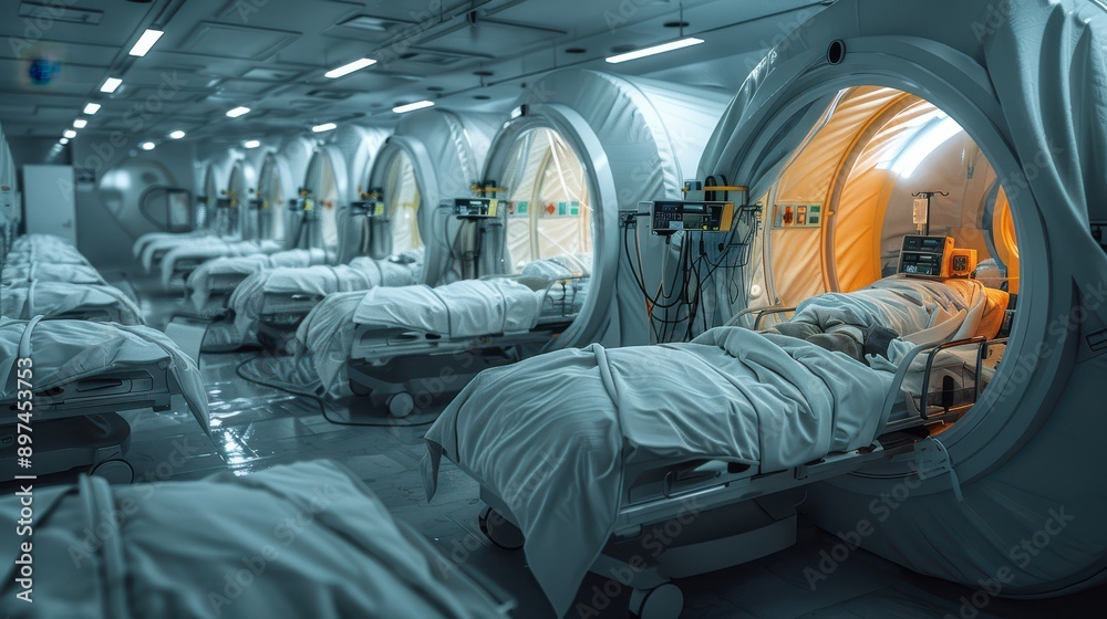 Intensive Care Unit: Hyper-Realistic Hospital Ward with Isolation Tents ...