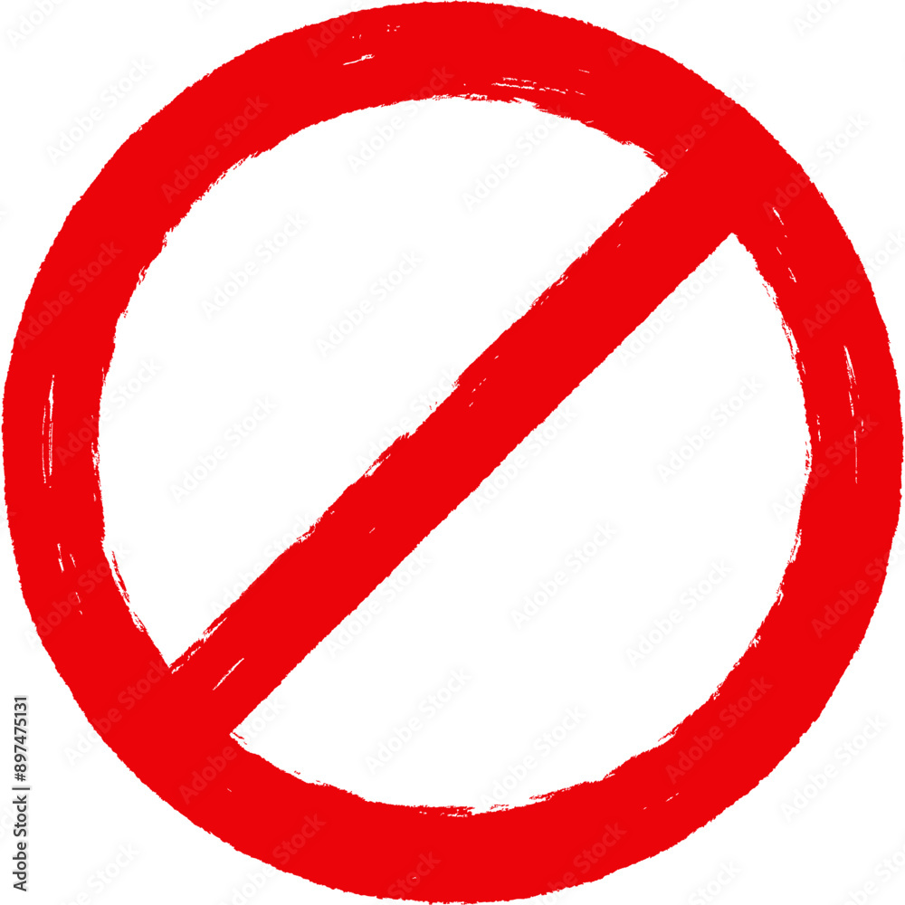 No Sign Icon. Red Crossed Circle Vector Design. Anti sign. vector stop ...
