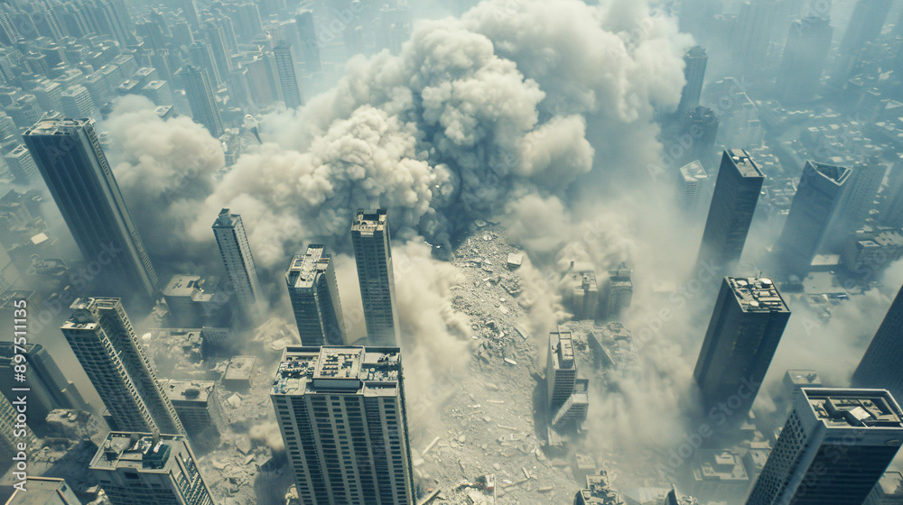 Devastating Earthquake - Skyscrapers Crumble, Roads Crack, Rescue Teams ...